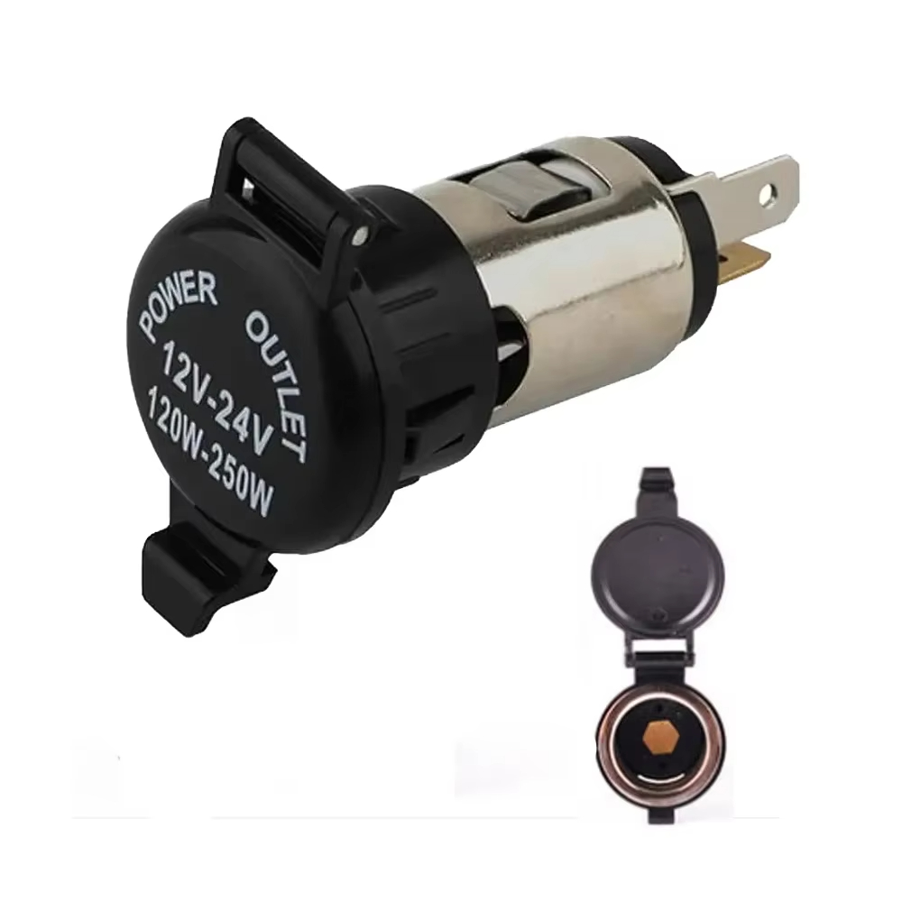 Cigar Lighter Socket DC 12V Car Cigarette Lighter With Cable 12V Female ...