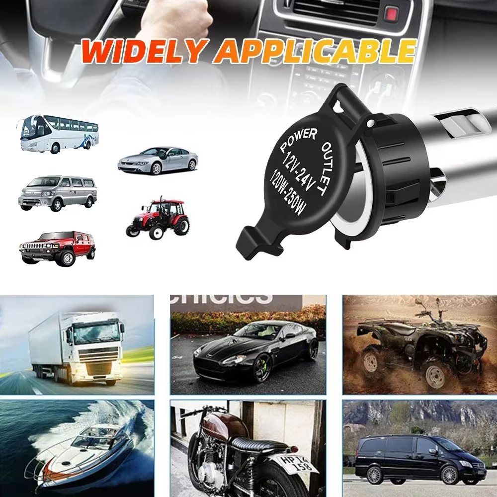 Cigar Lighter Socket DC 12V Car Cigarette Lighter With Cable 12V Female ...