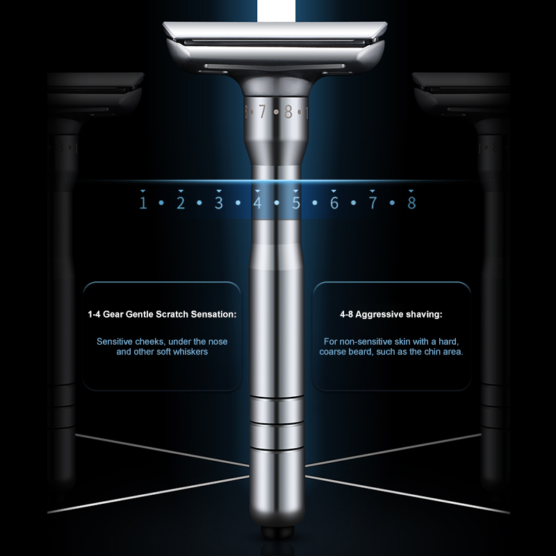 YUNCHI Upgrades Men's Razor Manual Shaving Razor for Men Adjustable ...