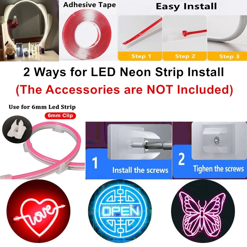 Smart RGB Neon USB 5M Smart Bluetooth Music Synchronous Bar light RGB ...