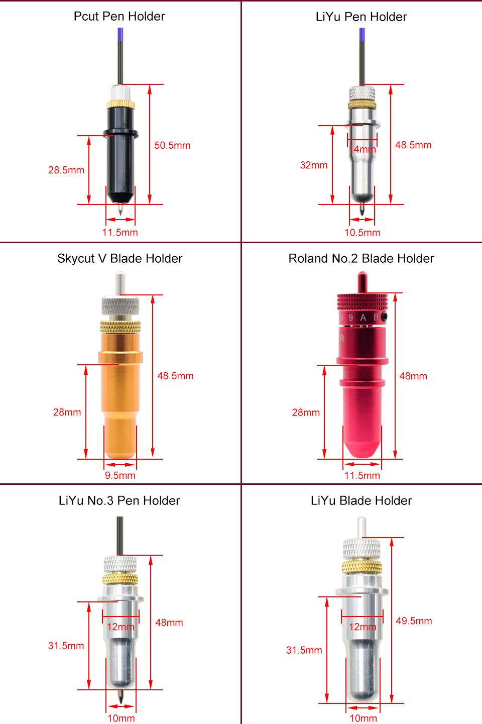 Blade Holder For Vinyl Plotter Cutter Machine For Silhouette Cameo 4 ...