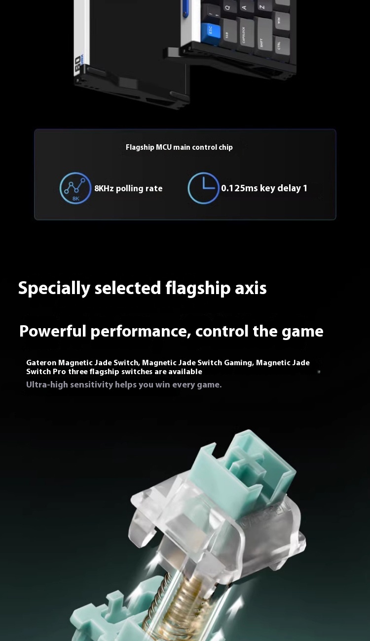 IQUNIX EZ63 Aluminum Wired Magnetic Keyboard 65% Hot swappable GASKET ...