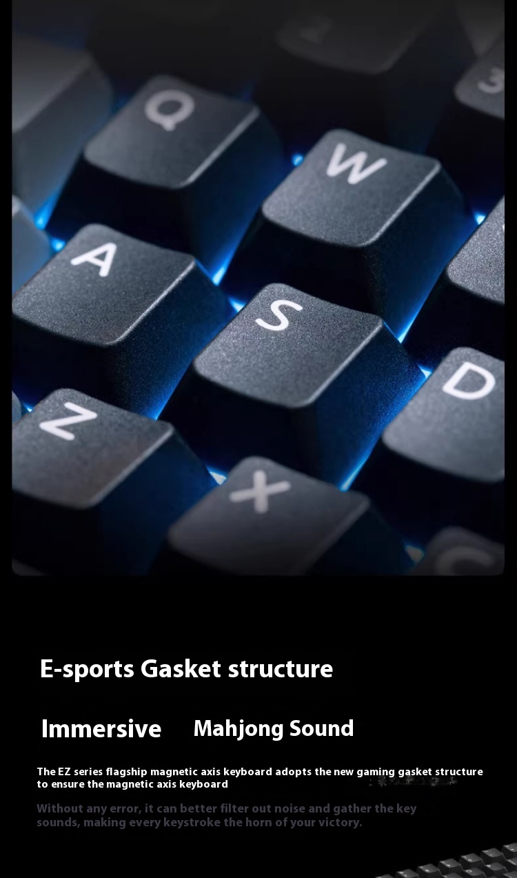 IQUNIX EZ63 Aluminum Wired Magnetic Keyboard 65% Hot swappable GASKET ...