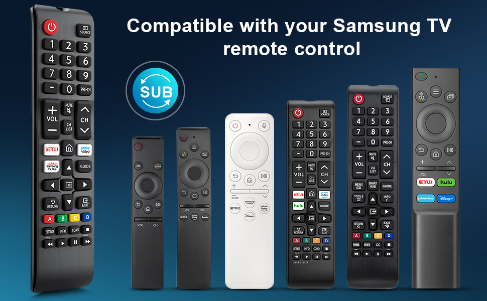 New Universal Remote for All Samsung TV Remote BN59-01315J, Replacement Compatible for All ...