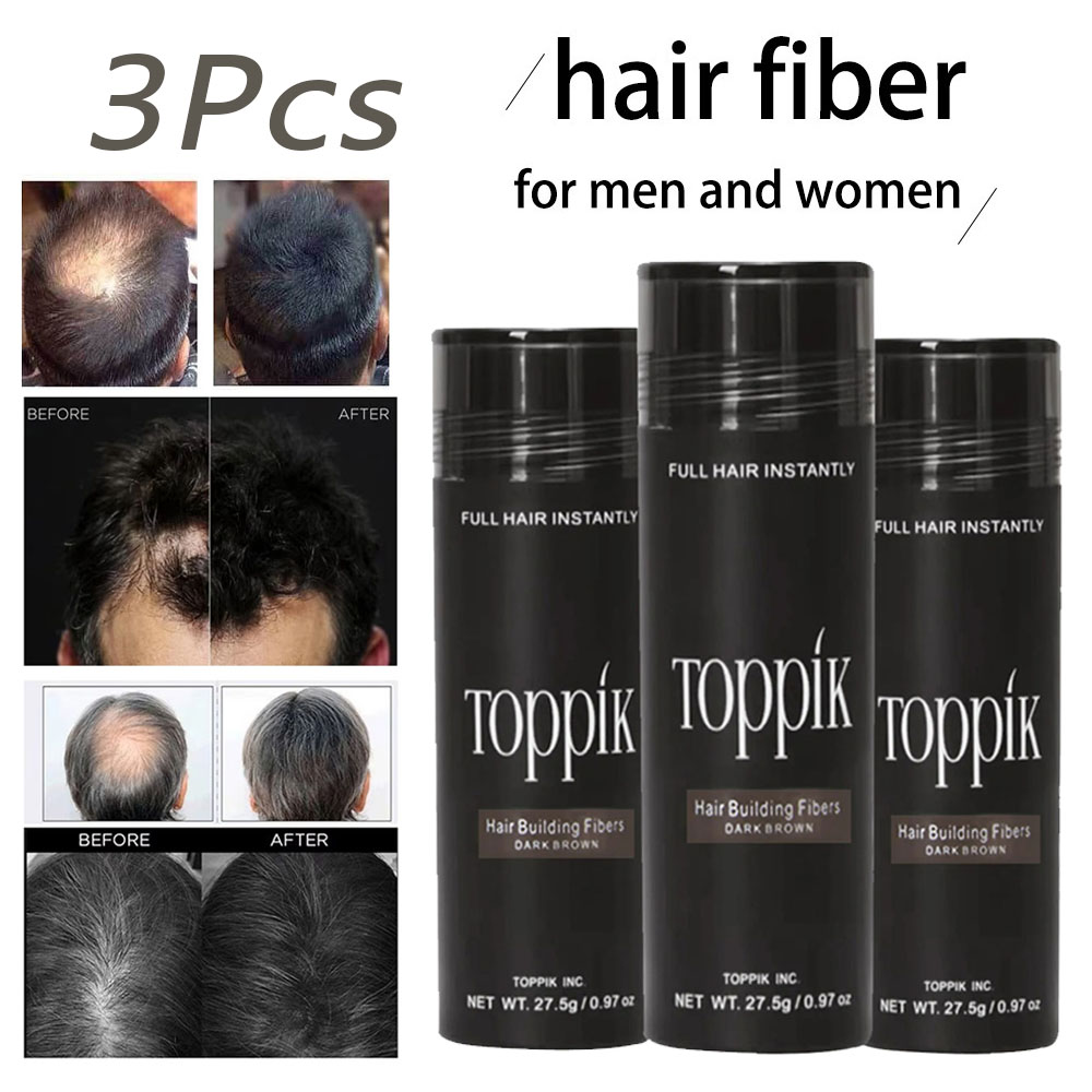 (Local Stock) Toppik Hair Fibers Powder Waterproof Sweat-proof ...