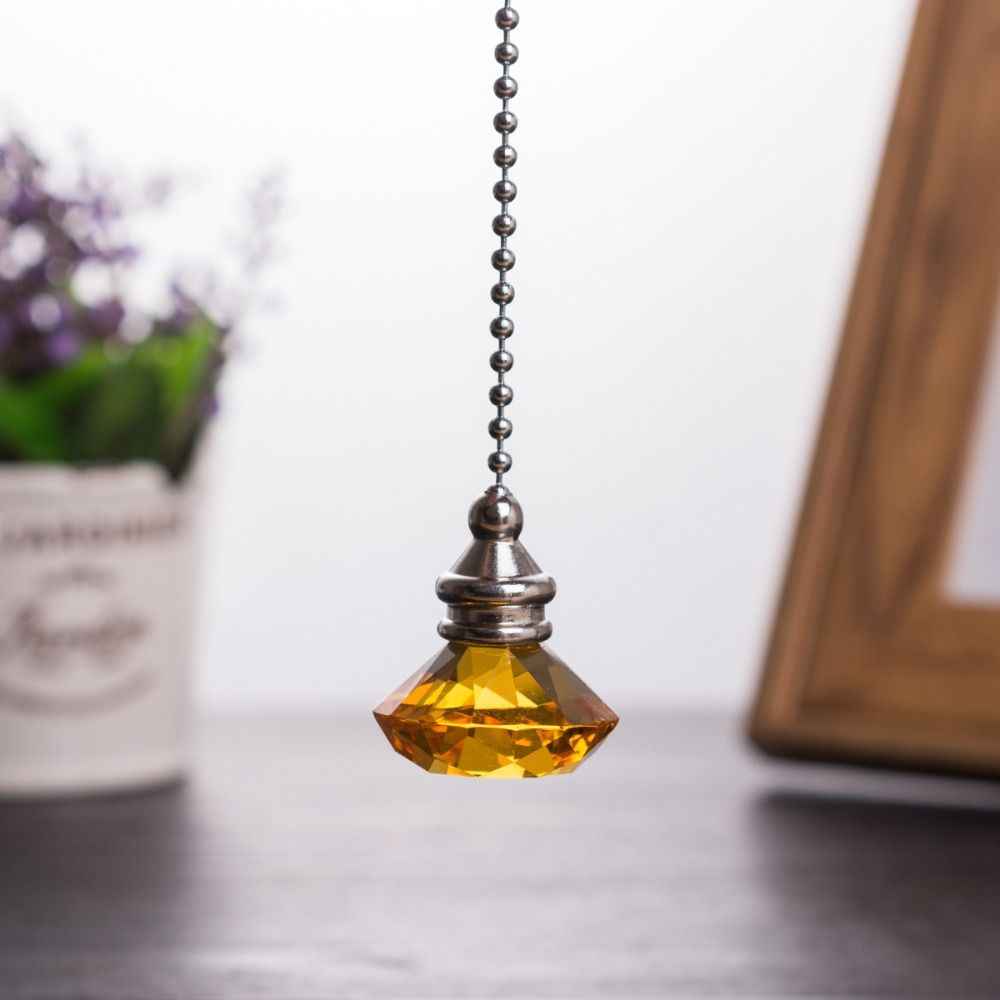 RESILIENCI1 Crystal Style Pull Chain Light Switch Extension Chain Home ...