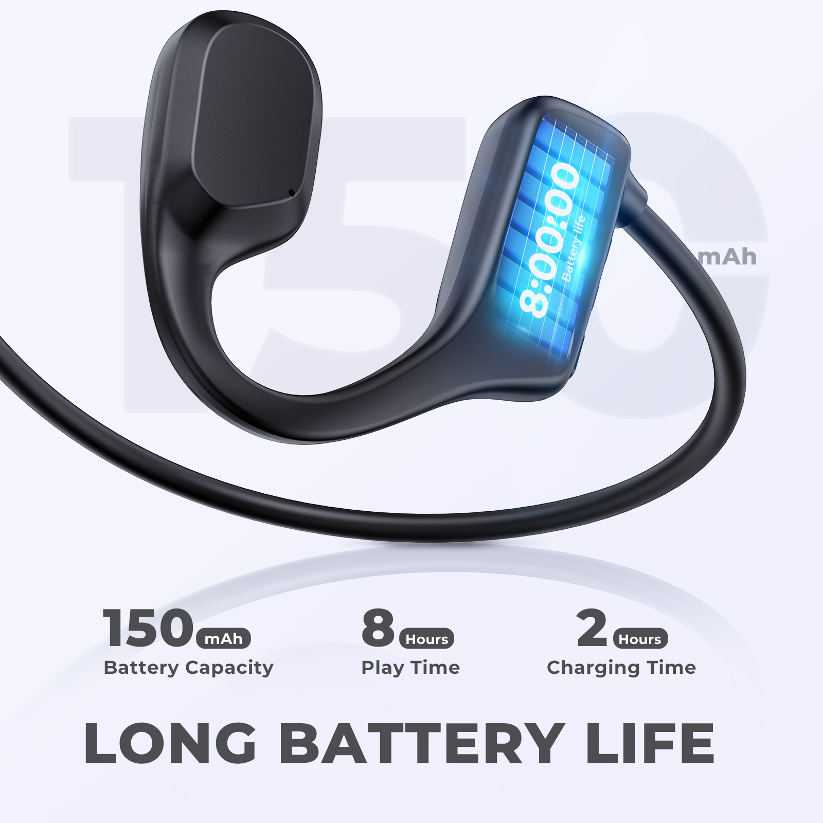 MINISO MS158 Wireless Earbuds Bone Conduction Bluetooth 5.4 Sports ...