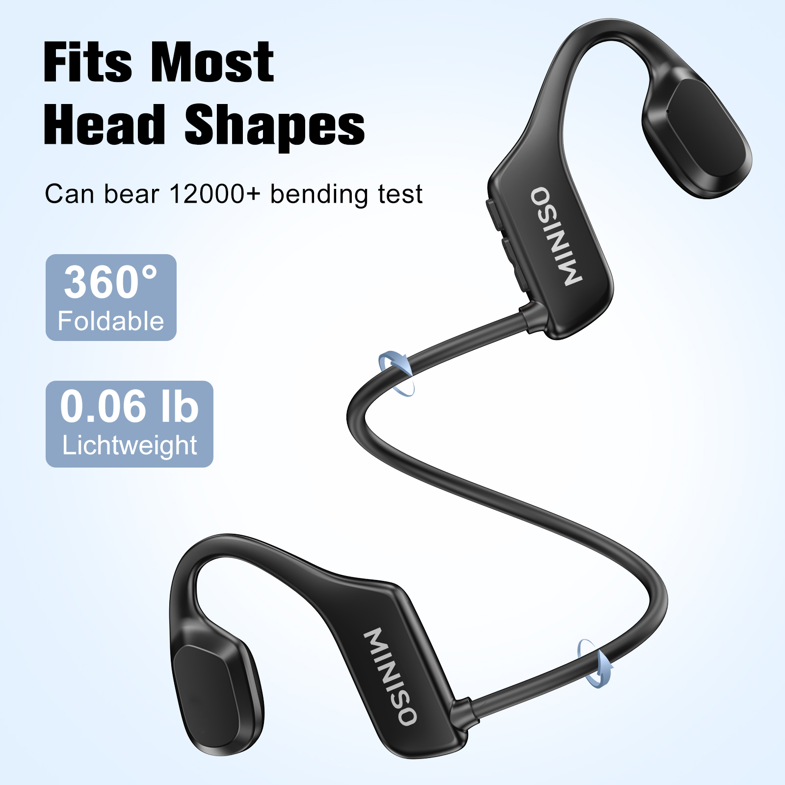 MINISO MS158 Wireless Earbuds Bone Conduction Bluetooth 5.4 Sports ...