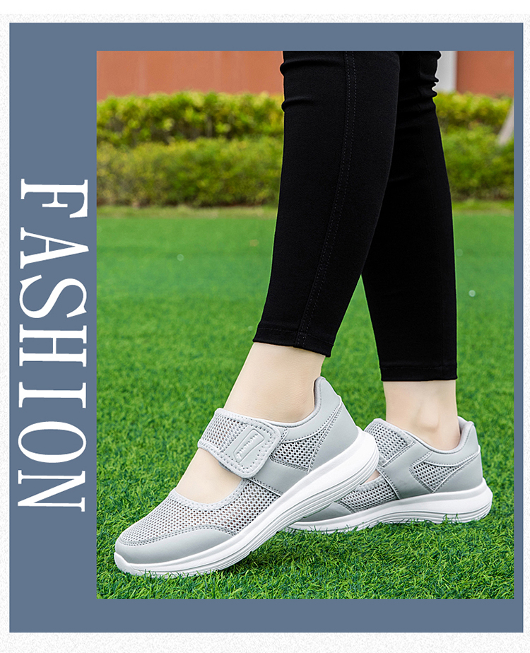 Ready Stock Elderly Shoes Female Floating Swollen Fat Foot Middle-aged ...
