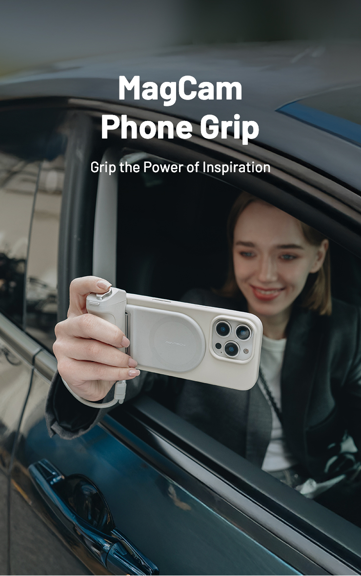 PGYTECH MagCam Phone Grip --- 3-in-1 Mobile Phone Grip with MagSafe ...