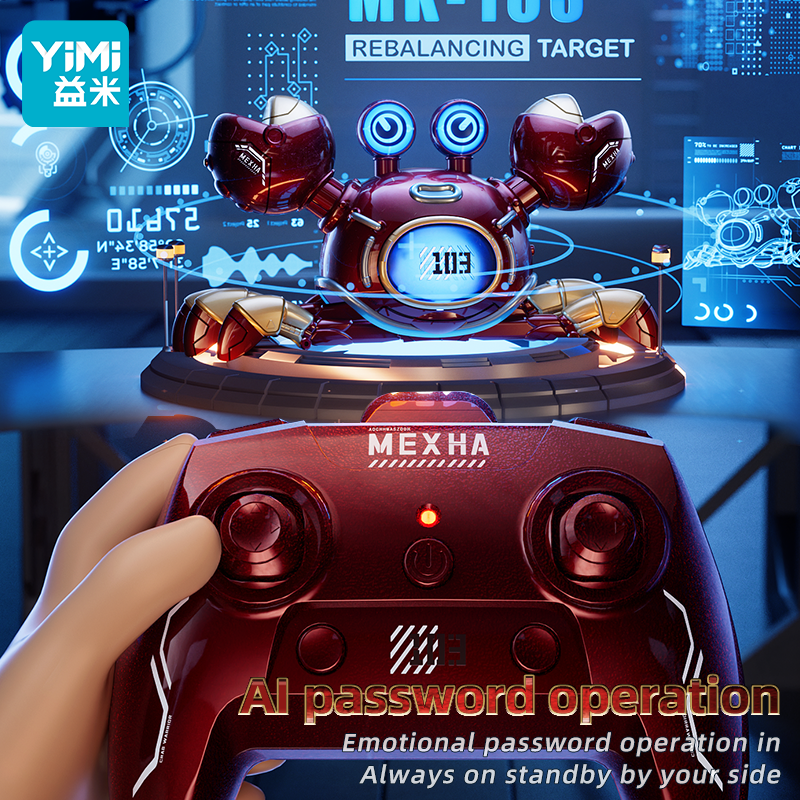 YIMI Kids Crawl Toy Remote Control Crab Electric Remote Control Sensing ...