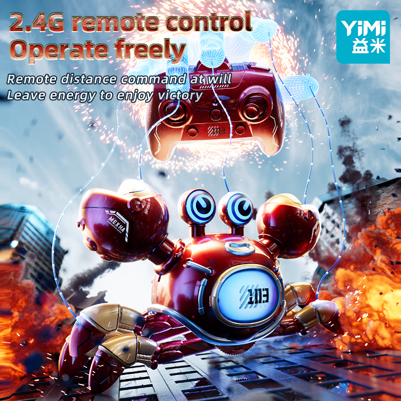 YIMI Kids Crawl Toy Remote Control Crab Electric Remote Control Sensing ...