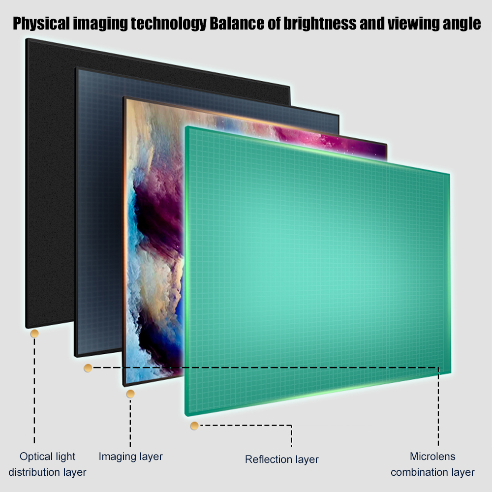 4K Portable Folding Anti-glare Projector Screen Roll-up Storage ...