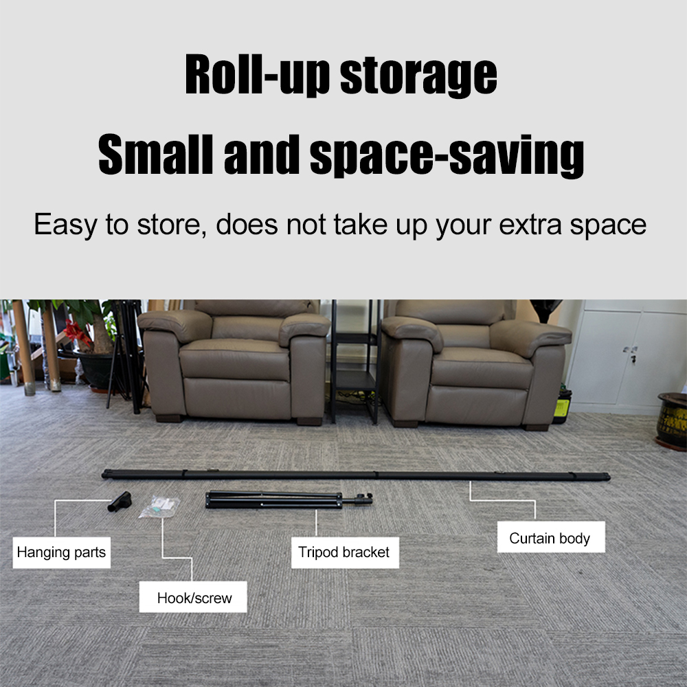 4K Portable Folding Anti-glare Projector Screen Roll-up Storage ...