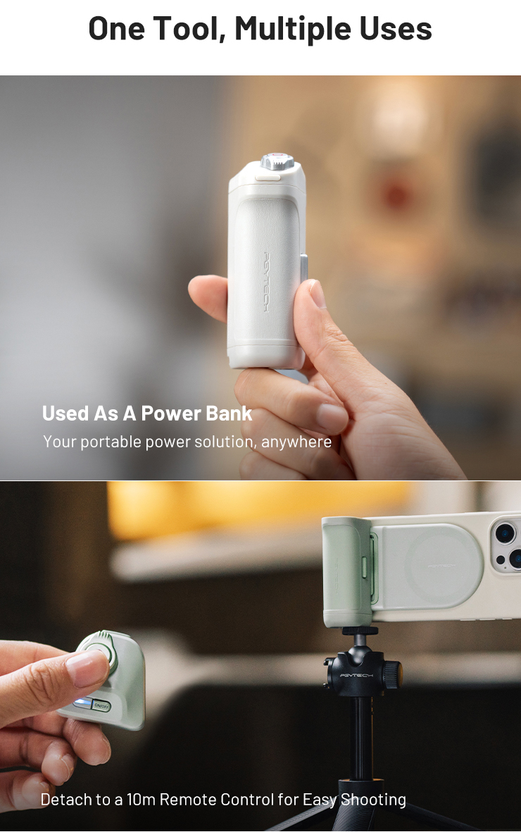 PGYTECH MagCam Phone Grip --- 3-in-1 Mobile Phone Grip with MagSafe ...