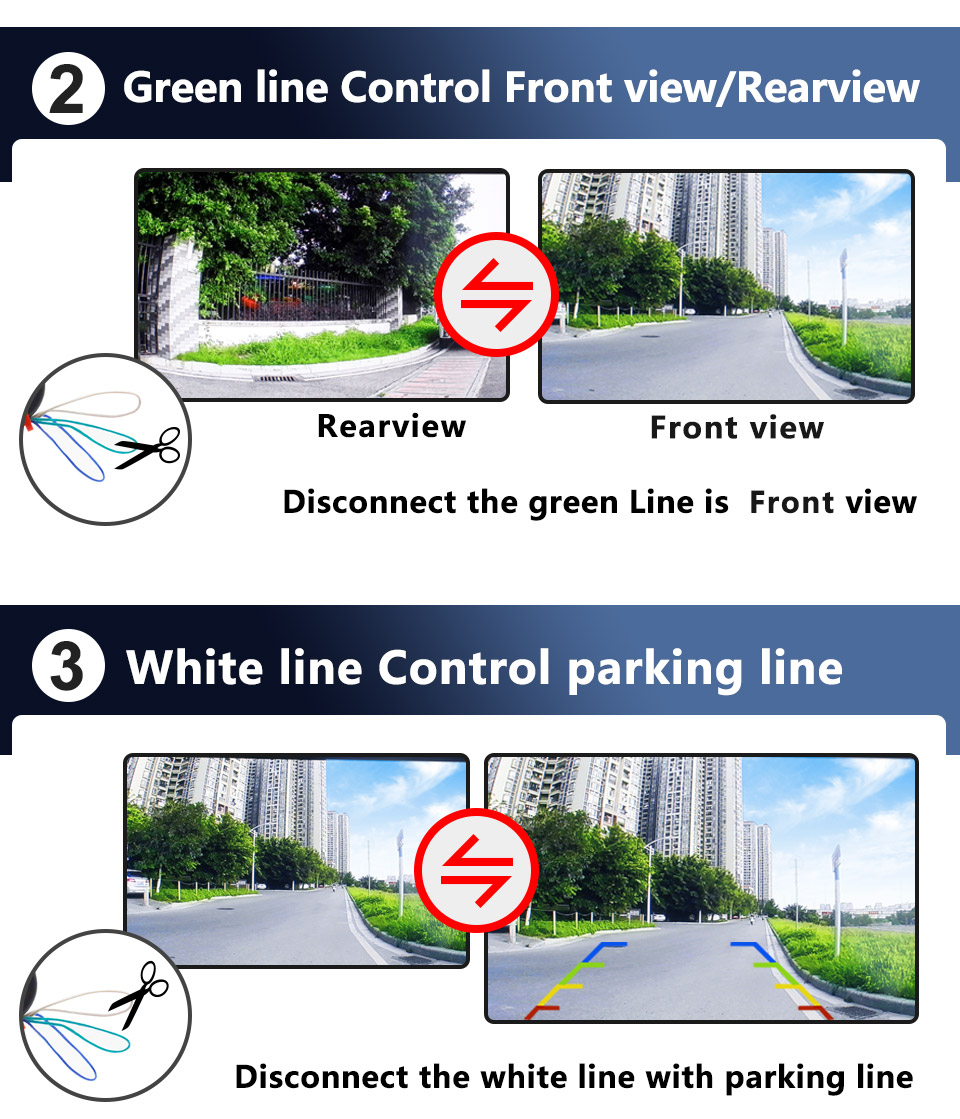 Adjustable HD AHD 1920x1080 Car Rear View Camera Mini Side/Front/Backup ...