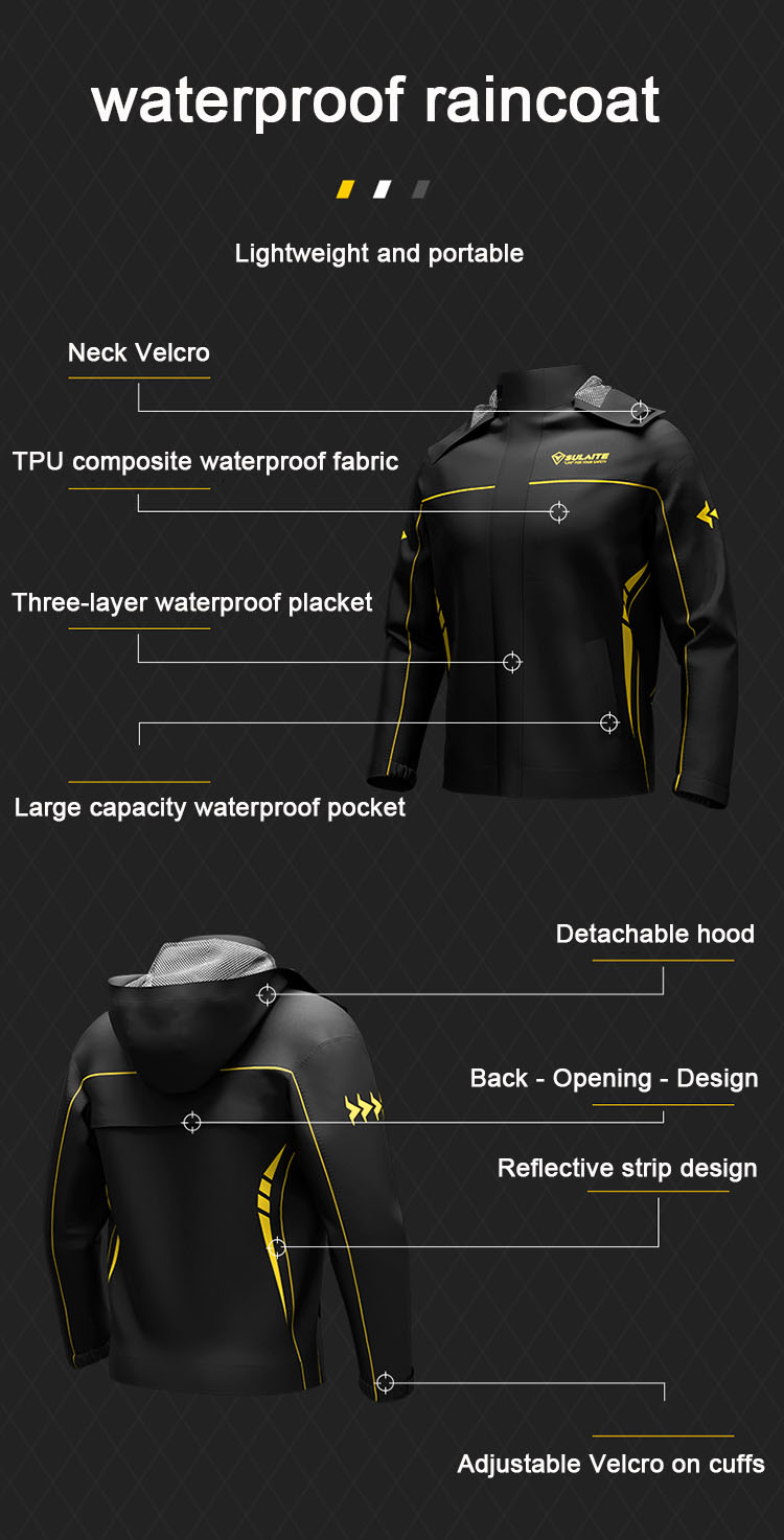 SULAITE Premium 100% Waterproof Baju Hujan Motorcycle With Boot Shoes ...