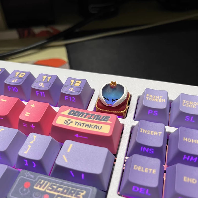 Rimuru Keycap 3D Creative Cute Cartoon MX Switch Mechanical Keyboard Handmade Resin Keycaps DIY ...