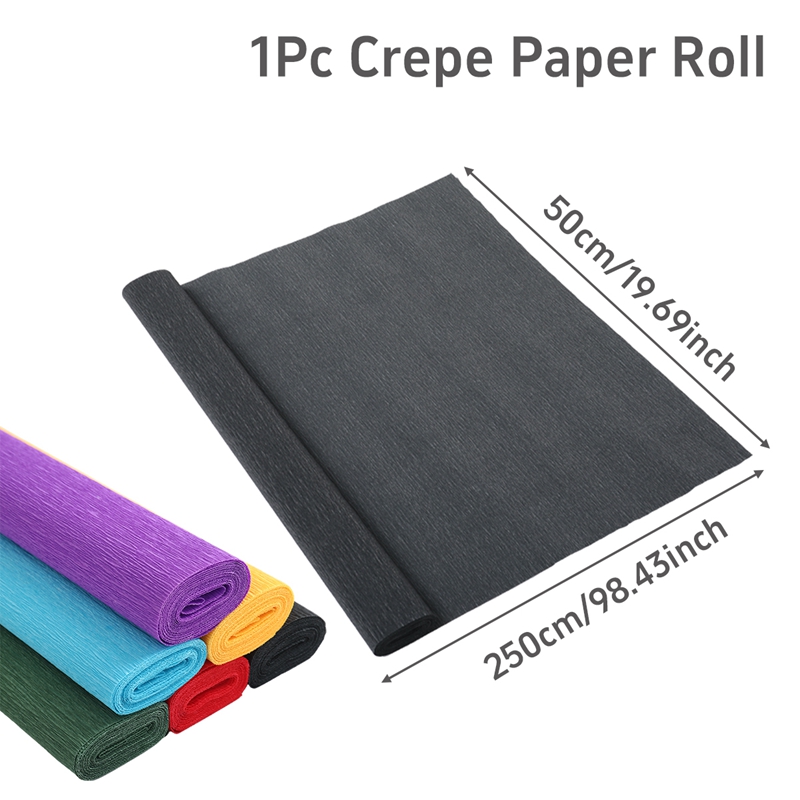 250*50cm \Crepe Paper Rolls Wide Crepe Paper Sheets For DIY Gift ...