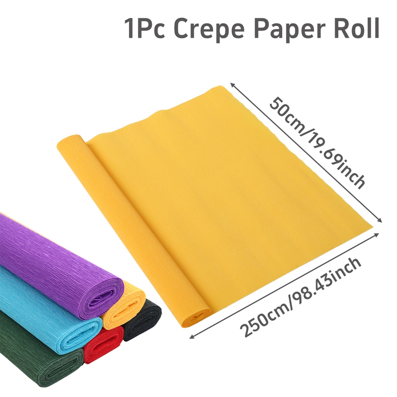 250*50cm \Crepe Paper Rolls Wide Crepe Paper Sheets For DIY Gift ...