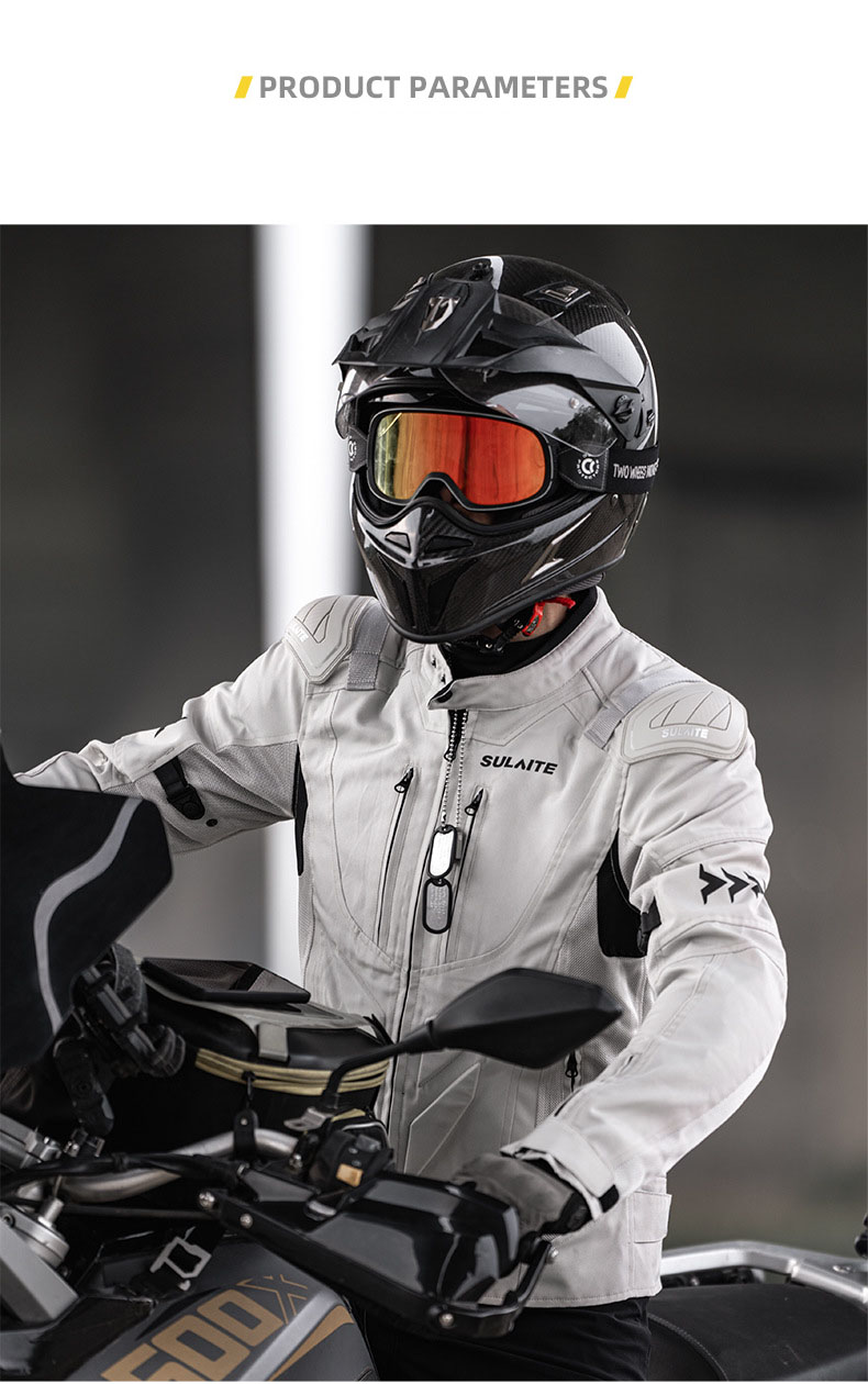 SULAITE Riding Jacket Mesh Riding Bikers Safety Dual Sports Bike ...