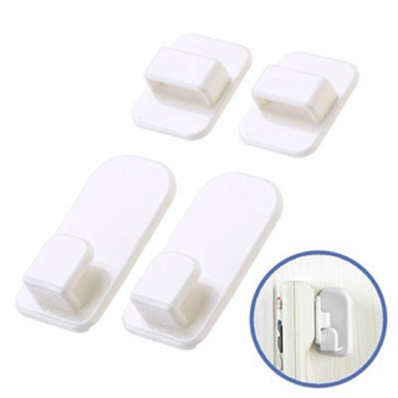 4pcs/Set Remote Control Holder Wall Self Adhesive Hook - Multiuse TV ...