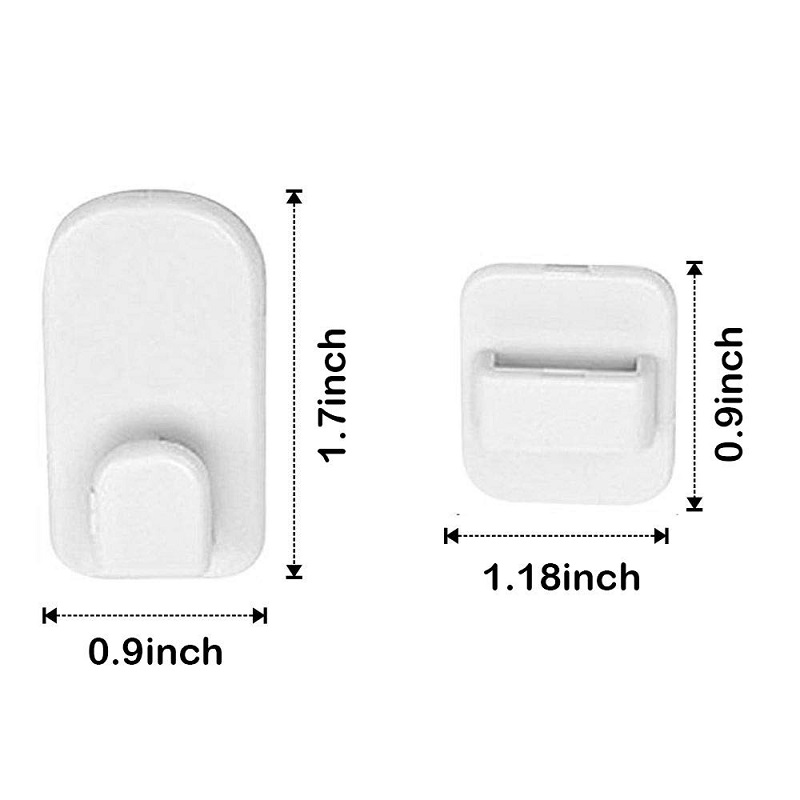 4pcs/Set Remote Control Holder Wall Self Adhesive Hook - Multiuse TV ...