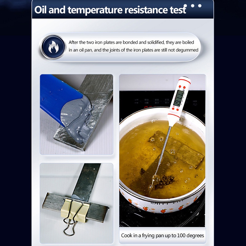 Hest resistant up to 850℃ metal glue Super strong gam besi paling kuat ...