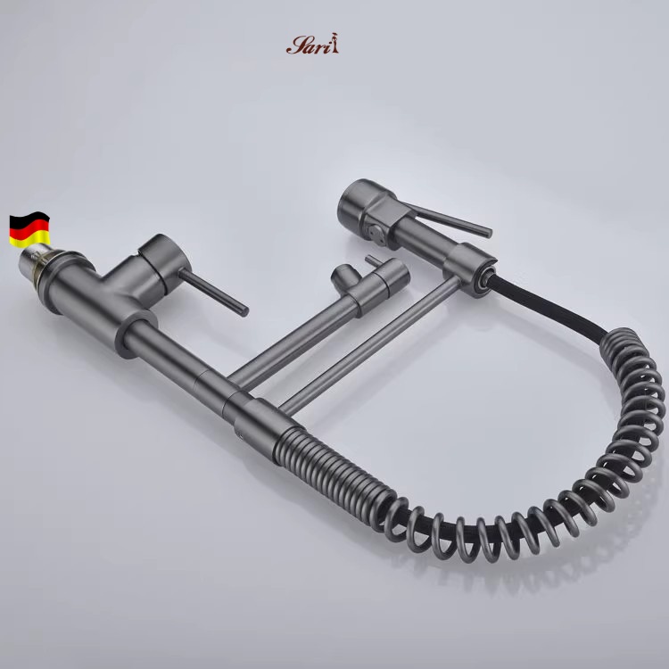 German SARI multifunctional stainless steel spring faucet 360° rotating ...