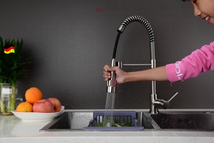 German SARI multifunctional stainless steel spring faucet 360° rotating ...