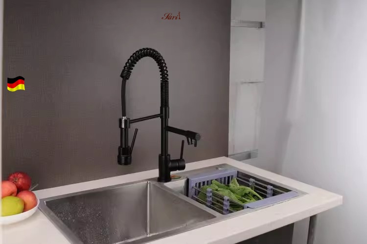 German SARI multifunctional stainless steel spring faucet 360° rotating ...