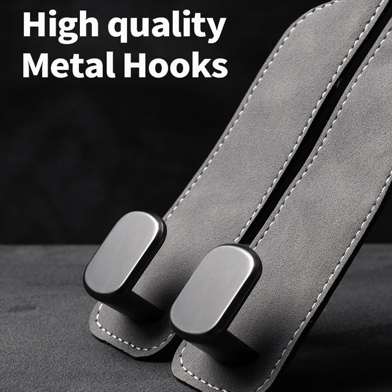Car backrest double hook suede metal rear seat small hook in car phone ...