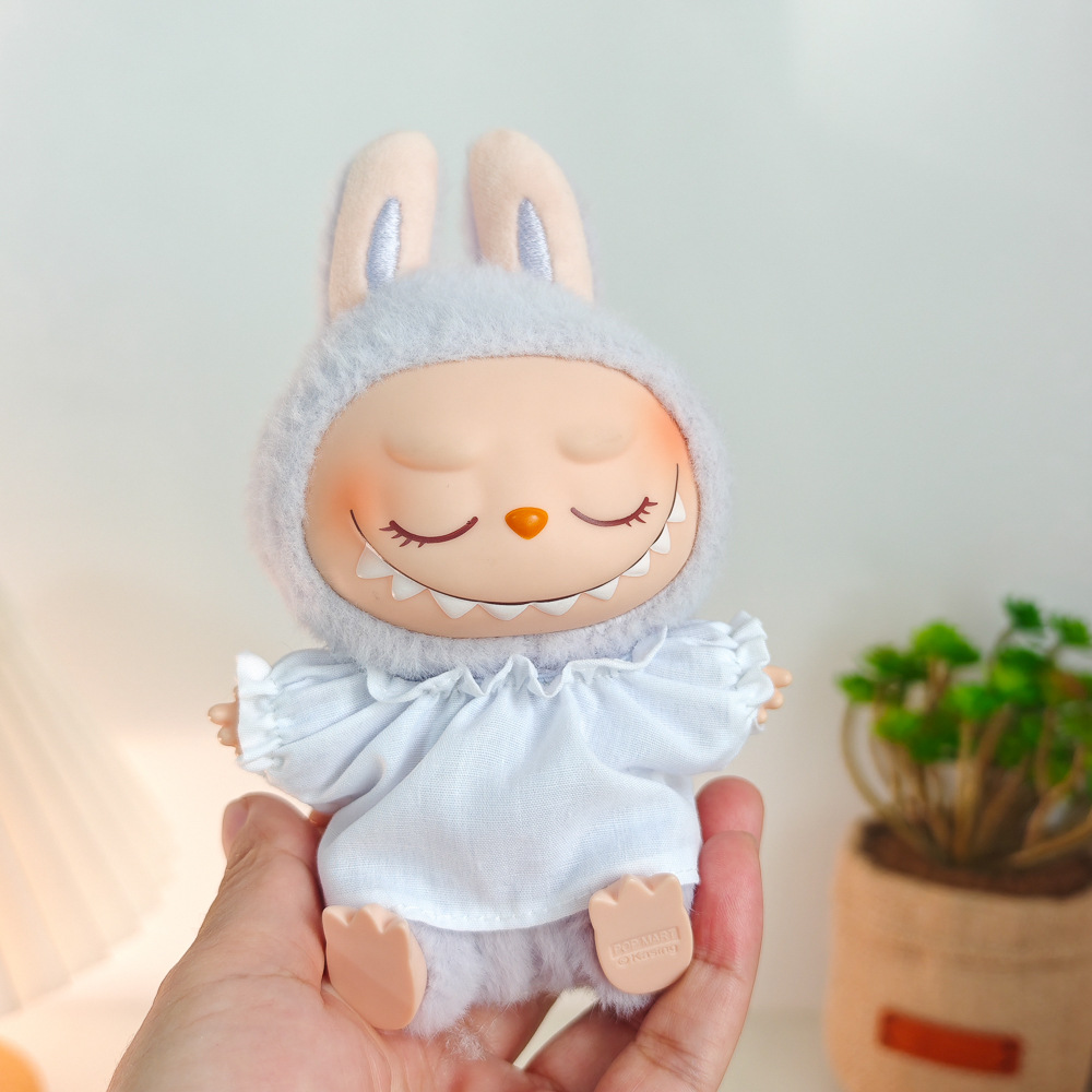 17cm LABUBU Sit Series Party Generation 2 & 3 Vinyl Doll Outfit ...