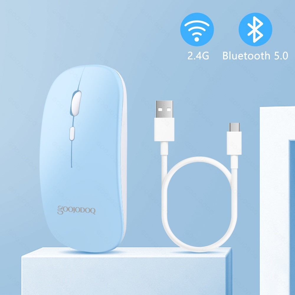 Trendy New GOOJODOQ Wireless Mouse for Laptop, Bluetooth Rechargeable ...