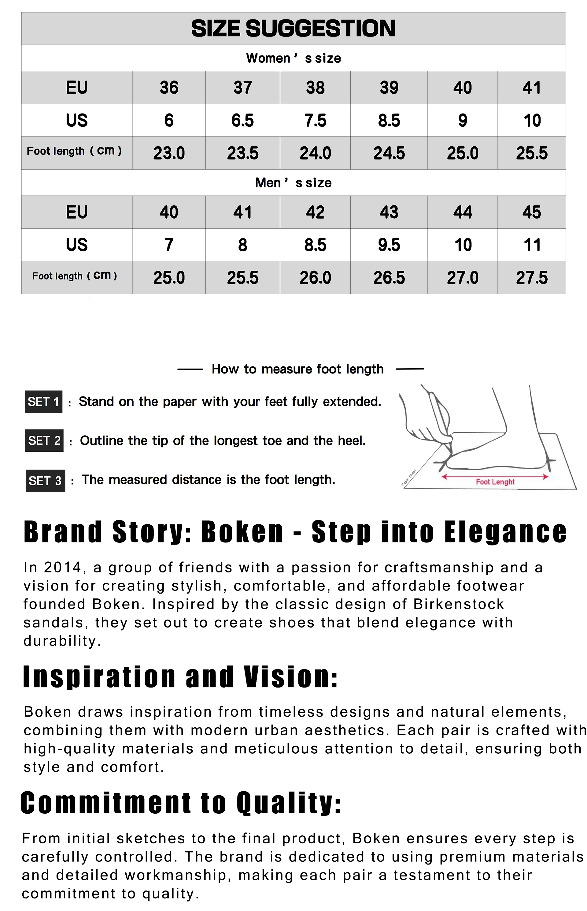 BOKEN Men Sandals Suede Cork Clogs Mules Classic Slippers Women Leather ...
