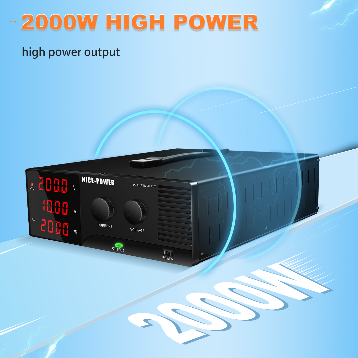 2000W 200V 10A Super High-power DC Power Supply Laboratory DC ...