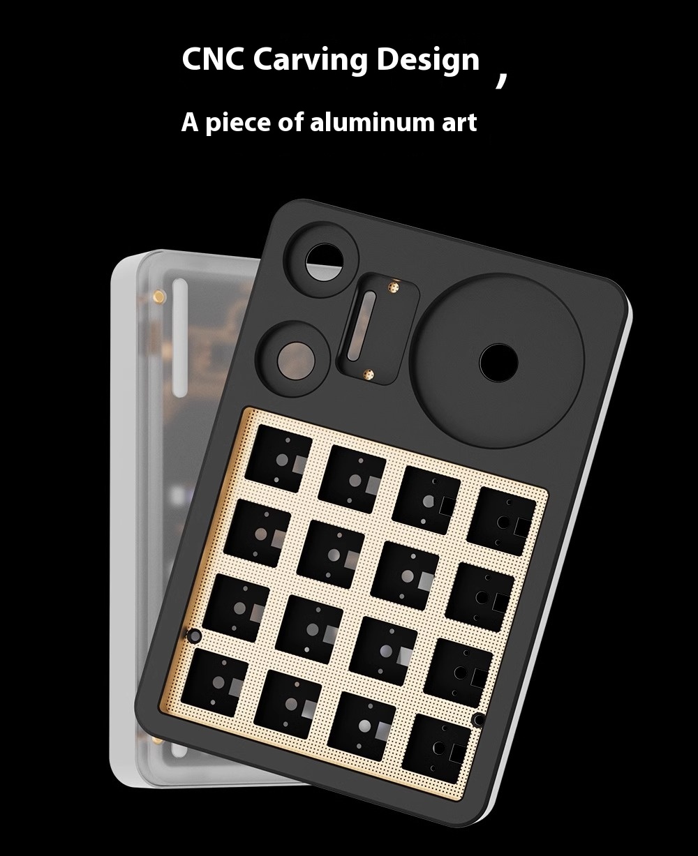 MMD KM16 Aluminum Numeric Keypad 16 Keys Hot swappable RGB GASKET ...