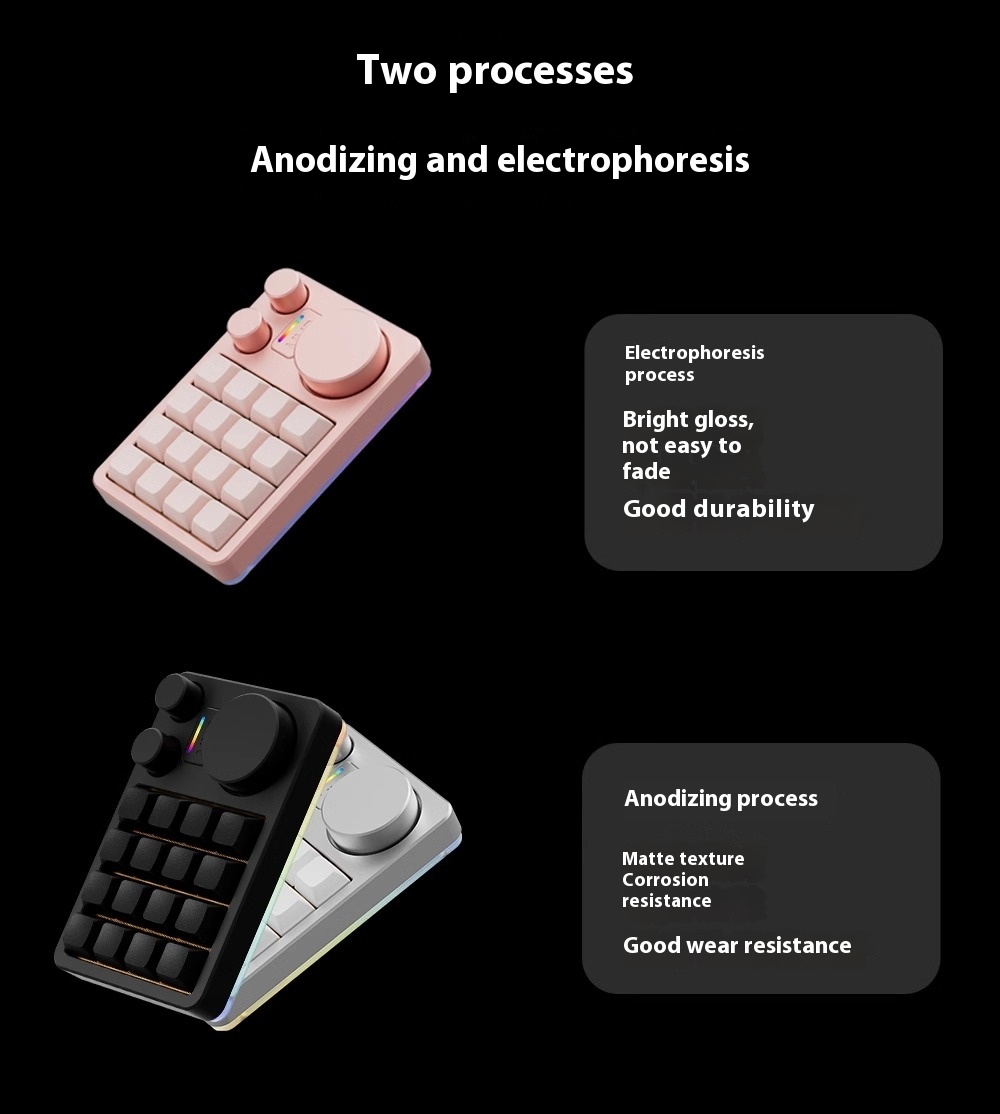 MMD KM16 Aluminum Numeric Keypad 16 Keys Hot swappable RGB GASKET ...