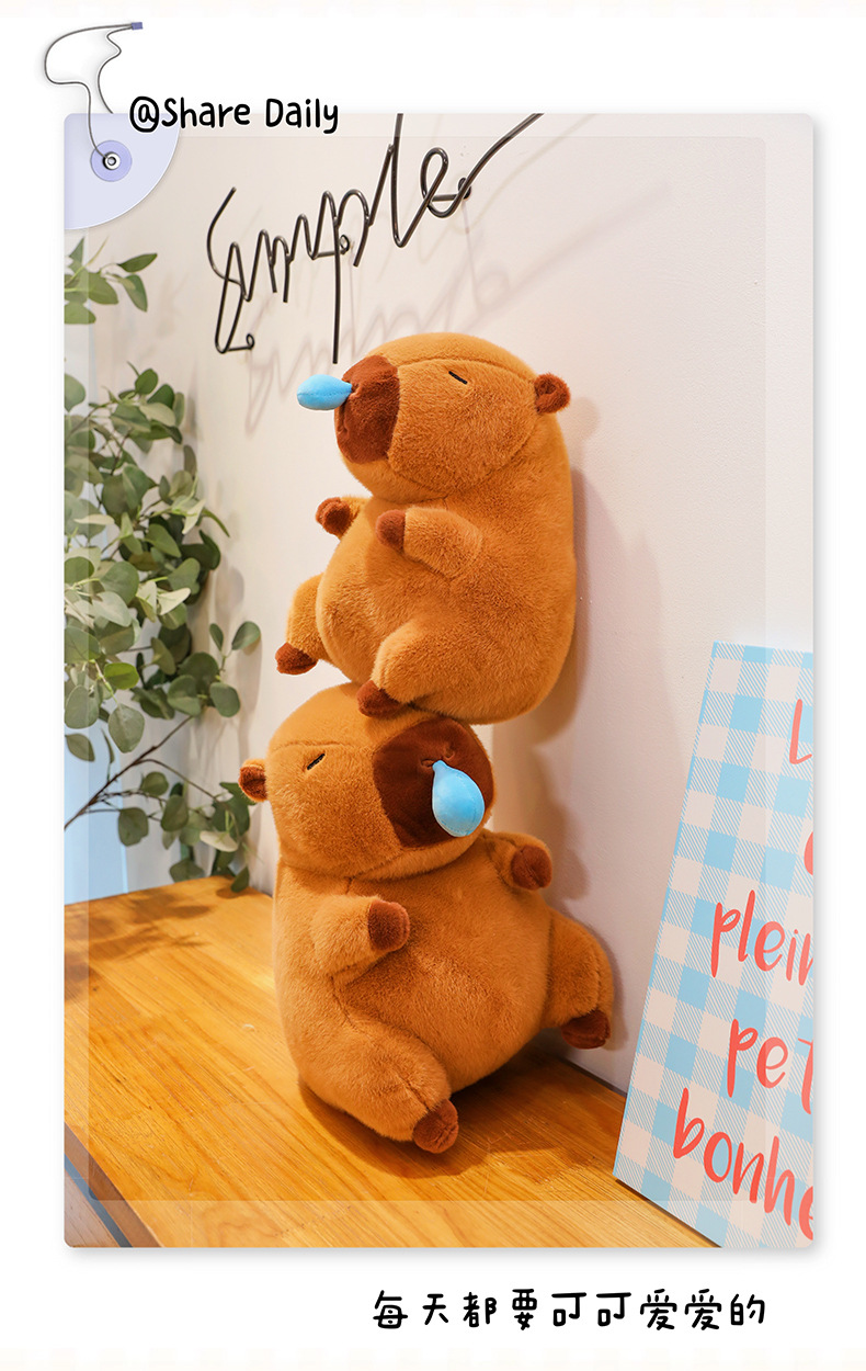 Capy Capybara Capybara Ugly Cute Doll Snot Bear Capybara Pillow ...