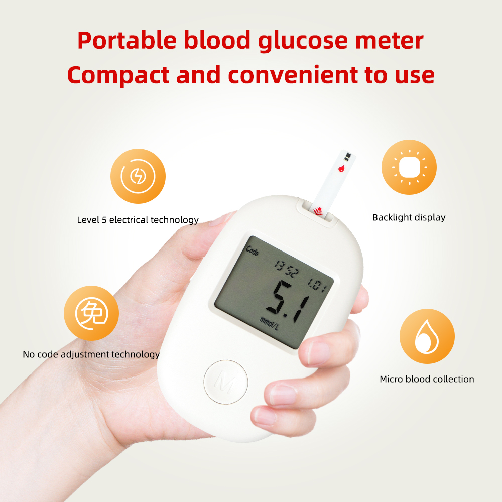 【NEW】Blood Glucose Meter Complete Set For Diabetes Blood Suger Monitor ...