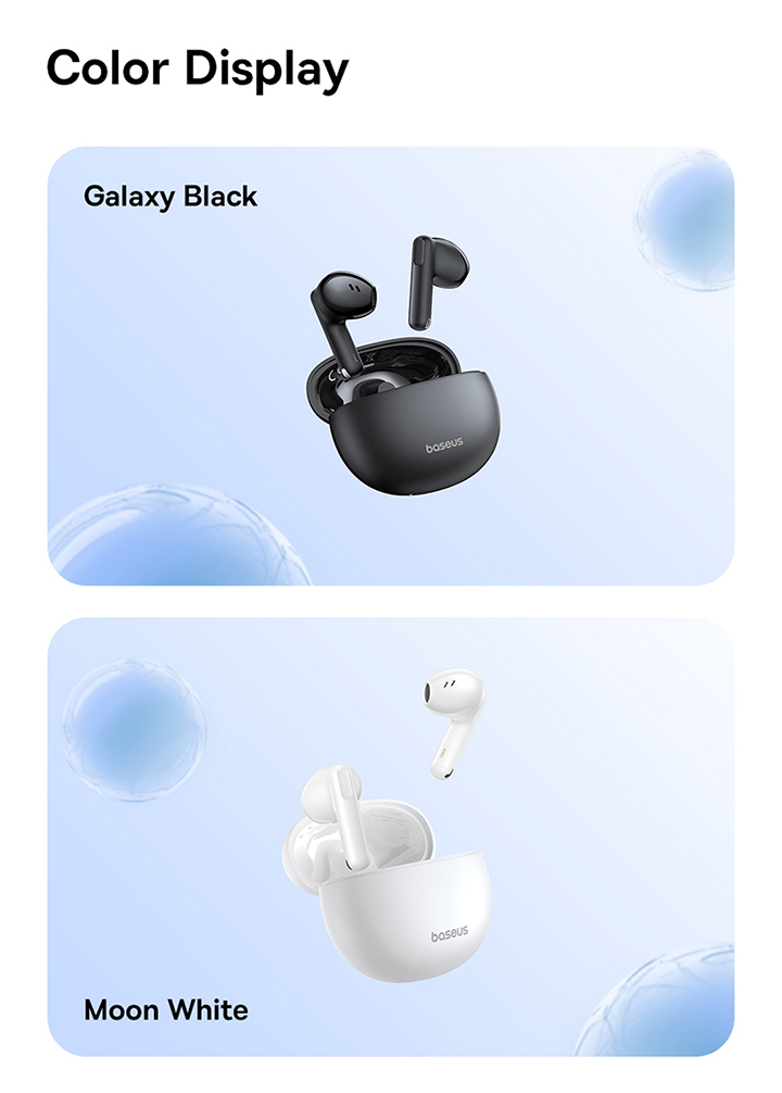 Baseus Bowie E12 TWS Earphones Dual Channel Low Latency Gaming Large ...