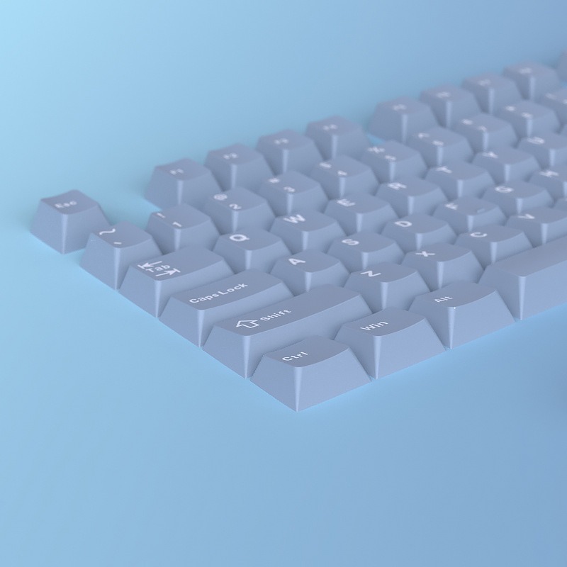 -LWMY- Warm White/Blue/Macaron Blue/Cloud Lake White Simple PBT ...
