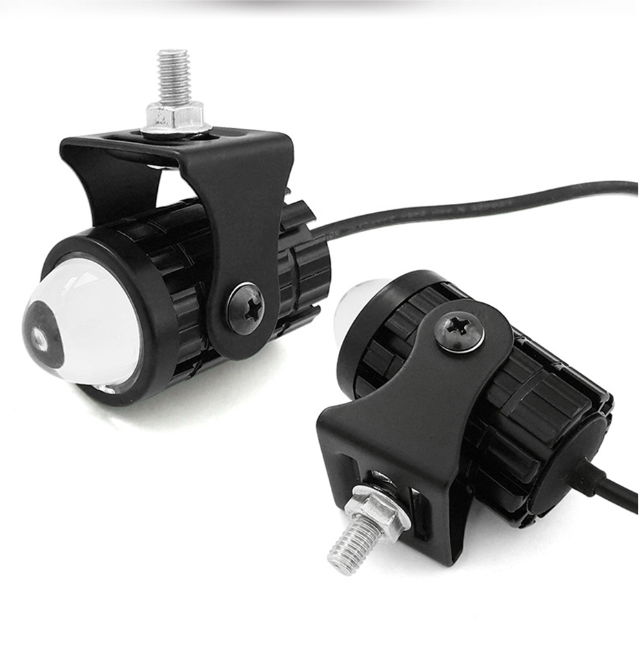 Warranty Waterproof Mini LED Headlight for Motorcycle High Low Yellow ...