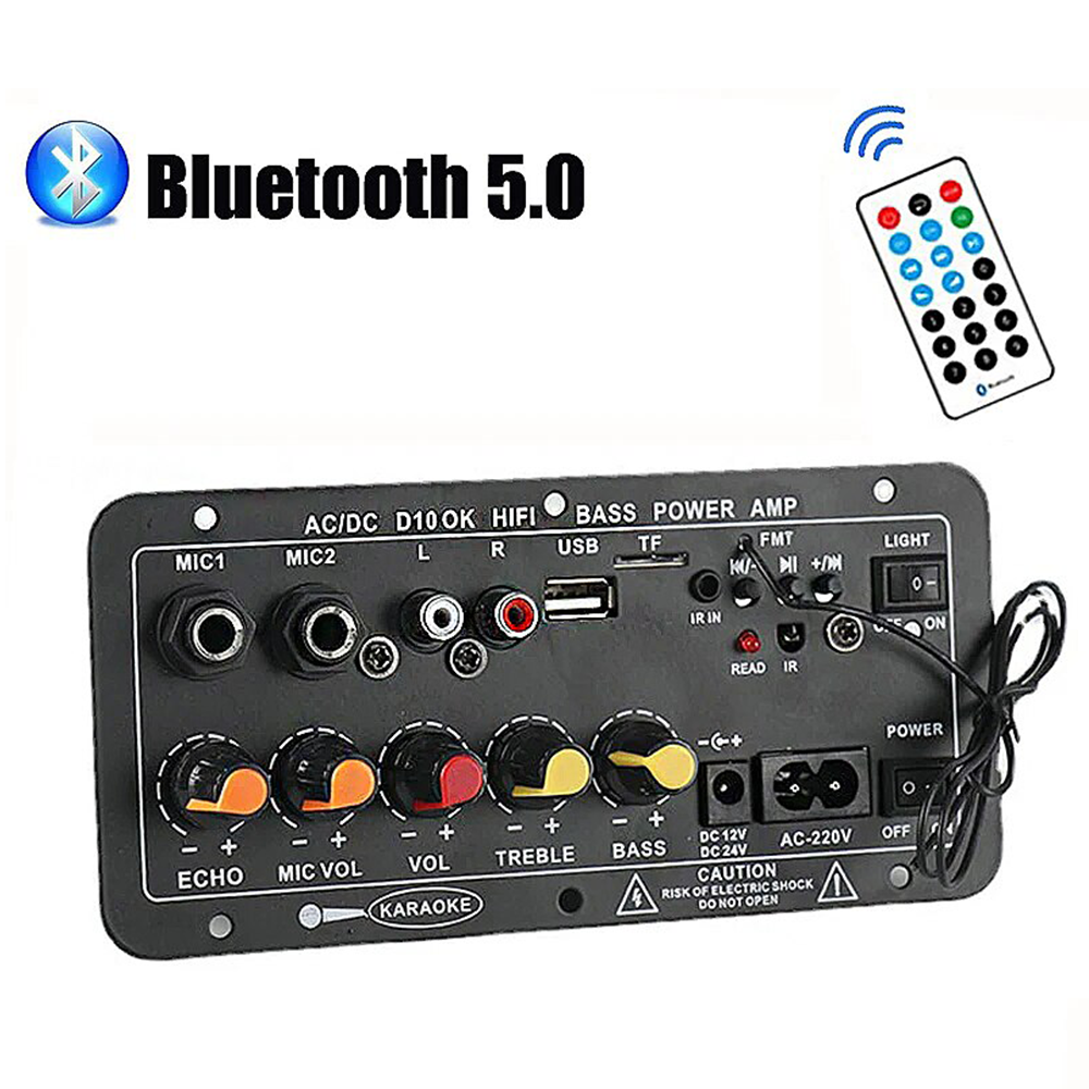 [Shopee Choice] BOMGE AC 220V 12V 24V Digital Bluetooth Stereo Board Subwoofer Amplifiers for 8 ...