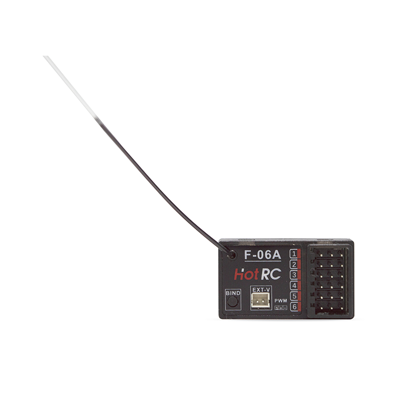 RC F-06A 6 Channels Receiver for HotRC CT-6A HT-6A DS600 Transmitter ...