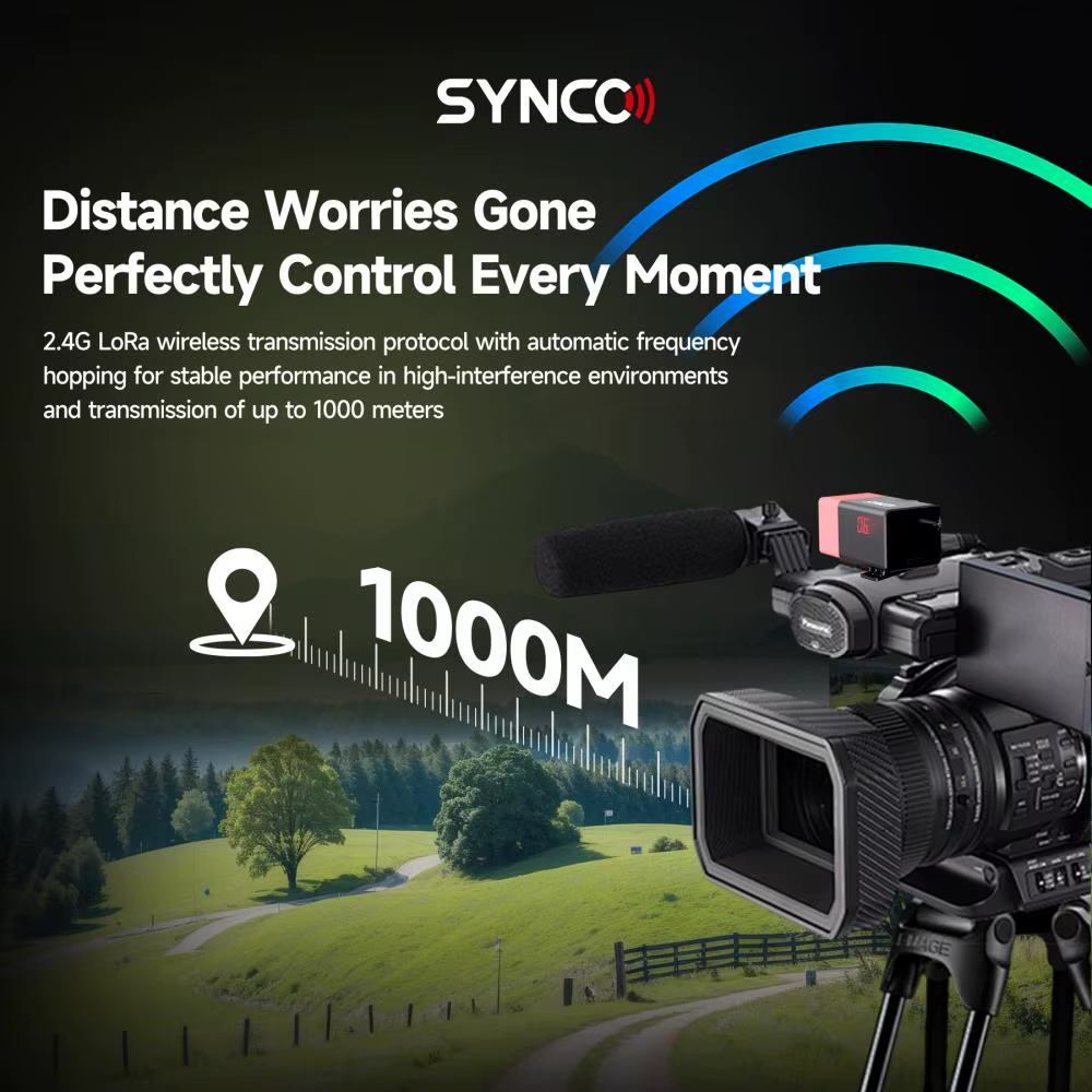 SYNCO CE3 Camera Eye Tally Light With Transmitter 2.4G Lora Wireless ...