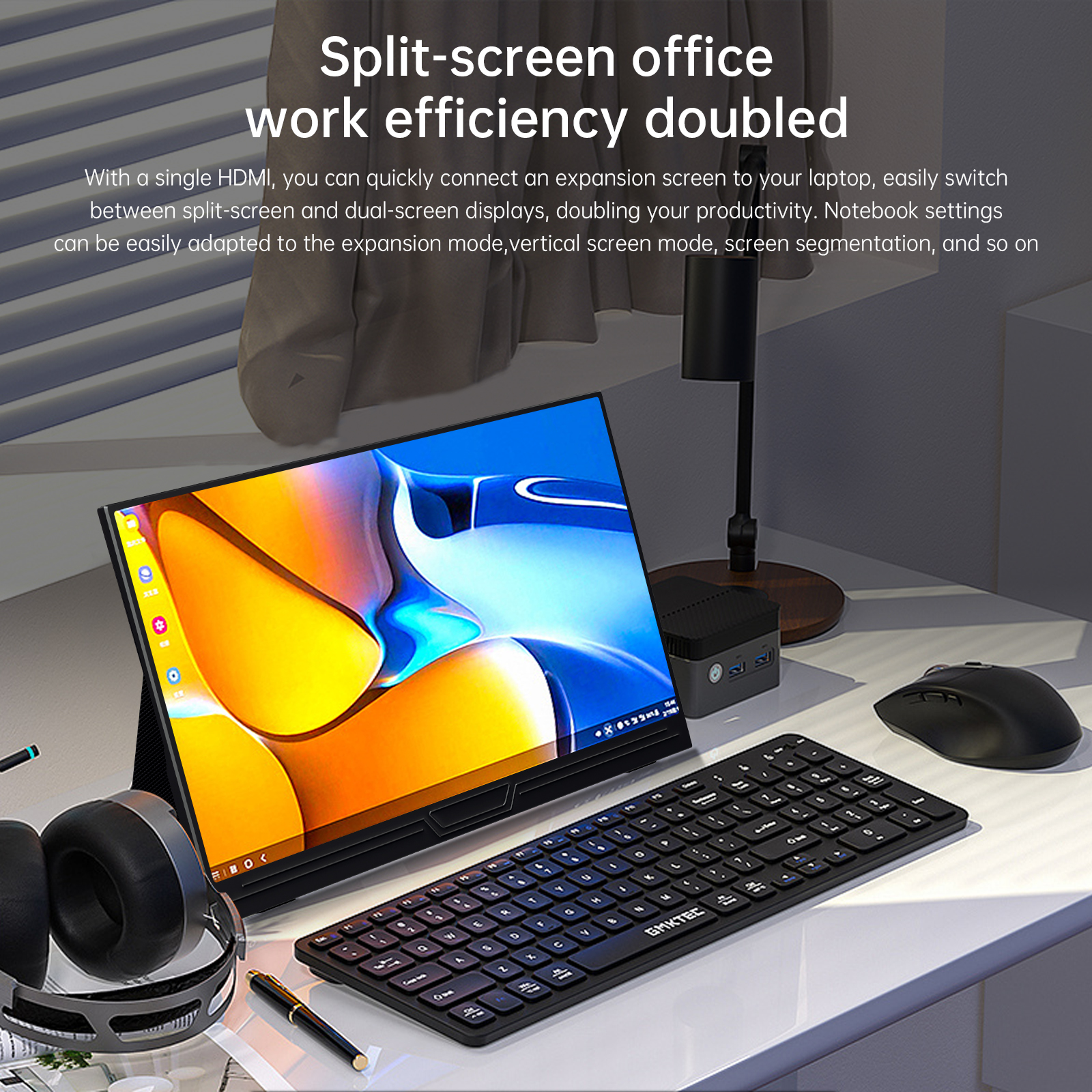 MAINGEAR 15.6-inch portable monitor/IPS with touch HDR 1920*1080p/game ...