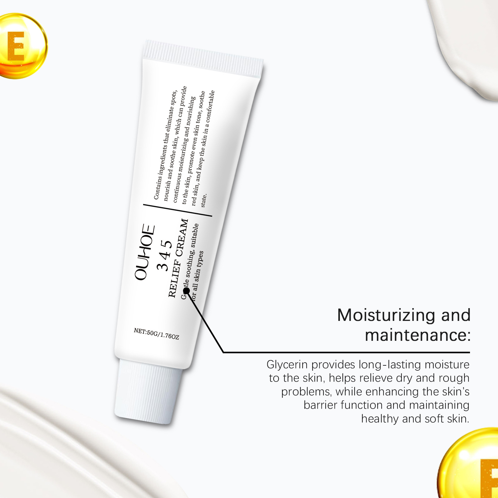 345 Relief Cream Comprehensive SolutionTo Skin Problems Anti-sugar And ...