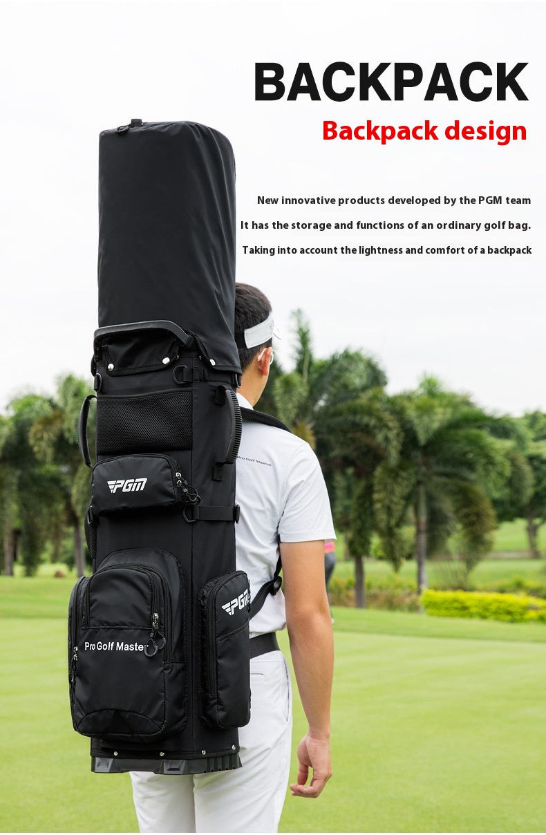 Pgm Golf Bag Backpack Club Bag 2kg Ultra-Light Portable Fixed Socket ...