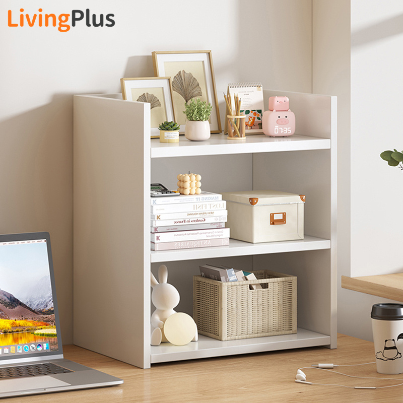 Desktop Rack Black Book Rack Bookshelf Tabletop Rack Desktop Organizer ...